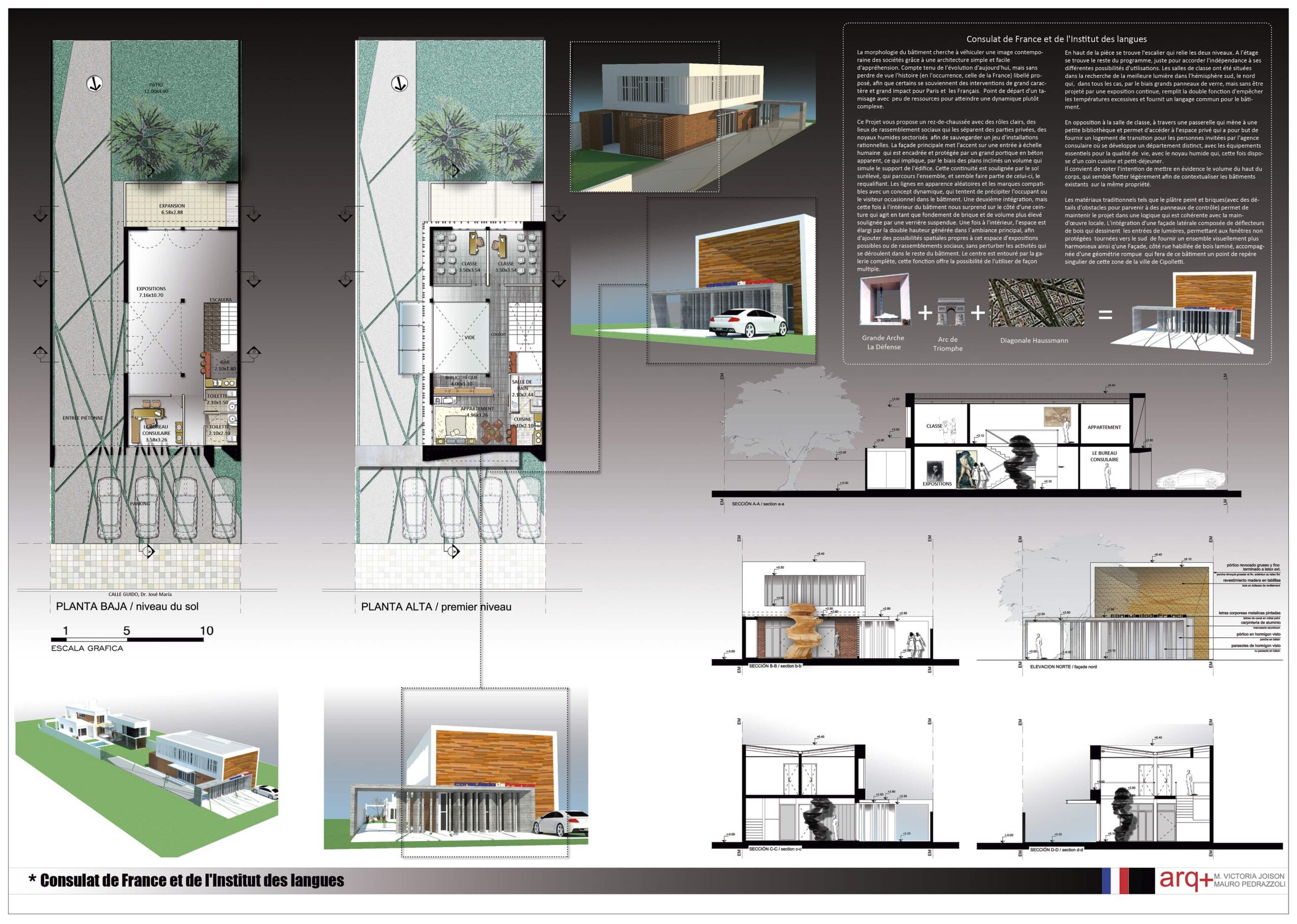 Oficina Consular de Francia - Joison Pedrazzoli - Estudio de Arquitectura
